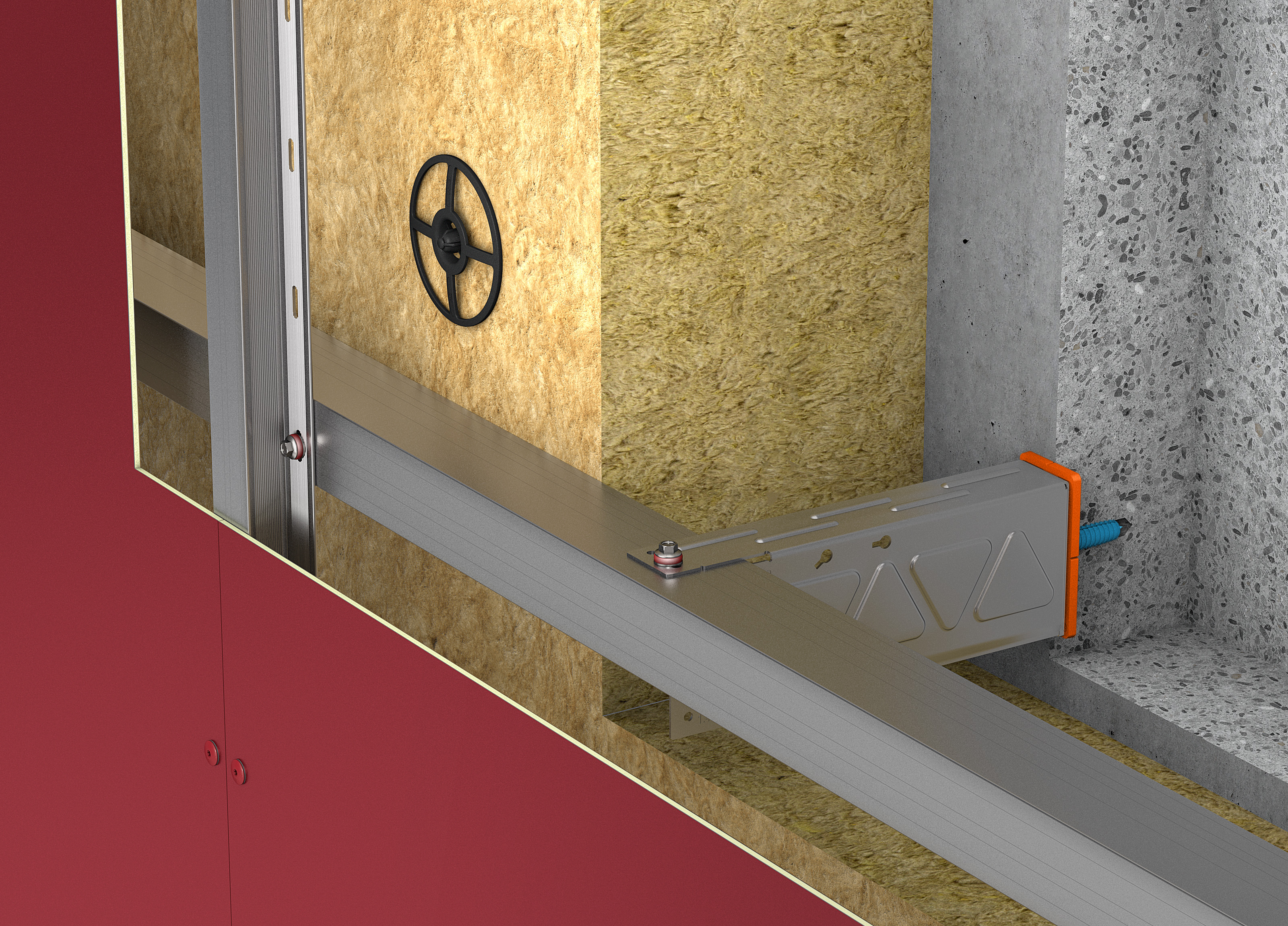 CROSSFIX, consolă inox pentru fațade ventilate | EJOT Romania